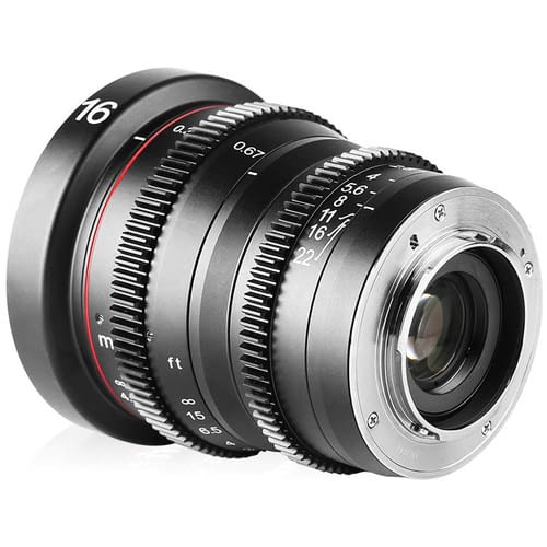 Meike 16mm T2.2 Manual Focus Wide Angle Cinema Lens (MFT Mount)